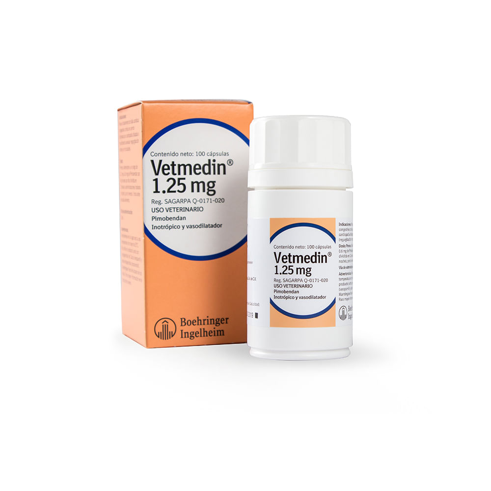 Vetmedin Perro 1.25 mg. (100 cap.) Vetmedin Perro 1.25 mg. (100 cap.)