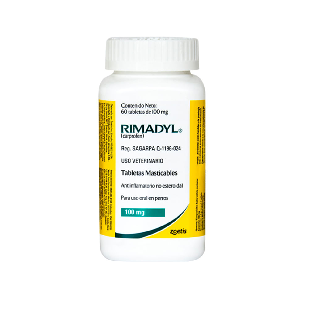 Rimadyl Masticable 100 mg de 60 Tabs.